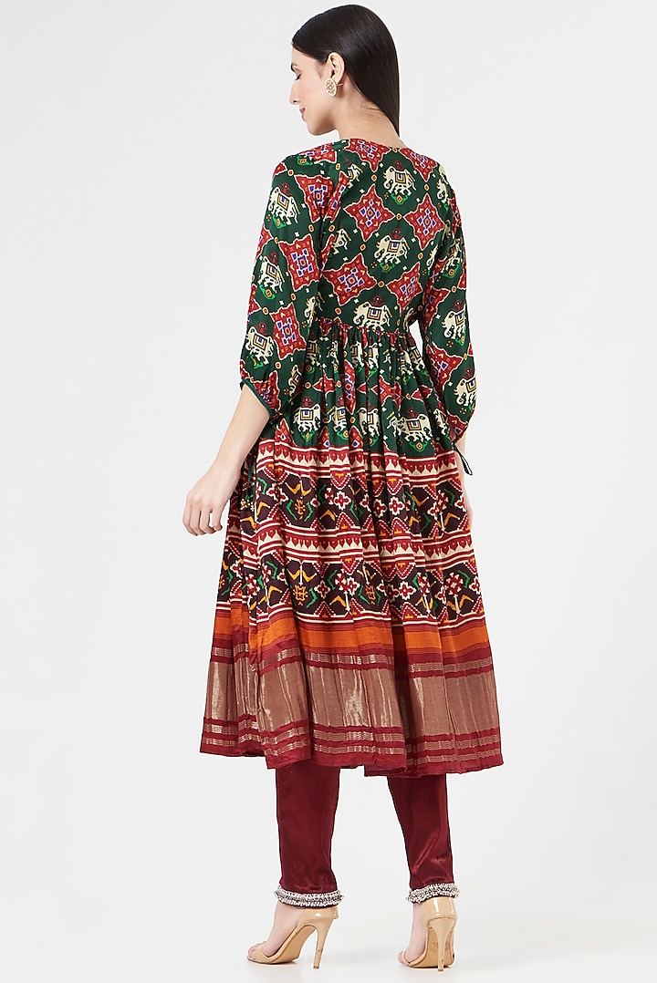 Multi-Colored Embroidered Tunic Design by 5 Elements Apparel at Pernia ...