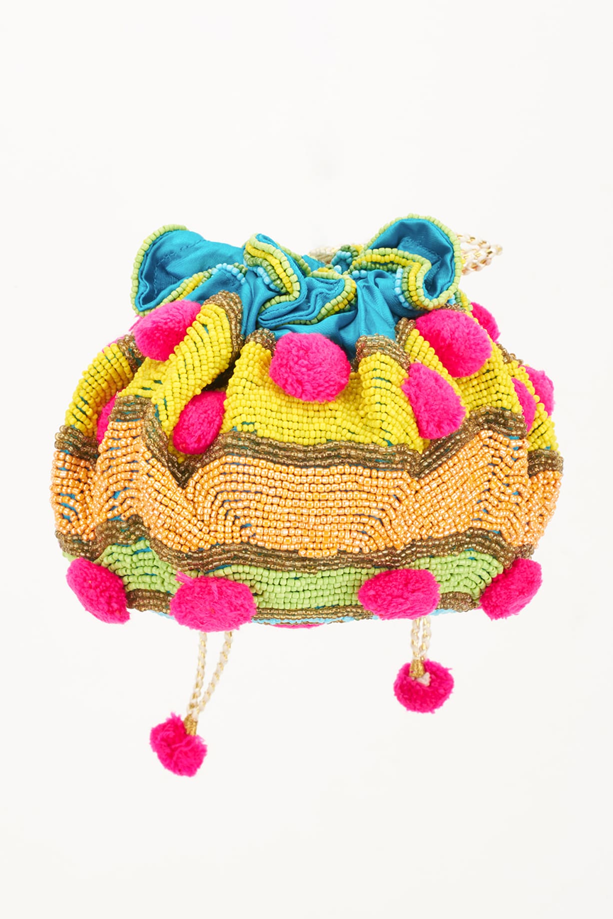 Multi Colored Handcrafted Potli by 5 Elements at Pernia's Pop Up Shop 2025
