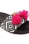 Black Hand Embroidered Sliders Design by 5 Elements at Pernia's Pop Up ...
