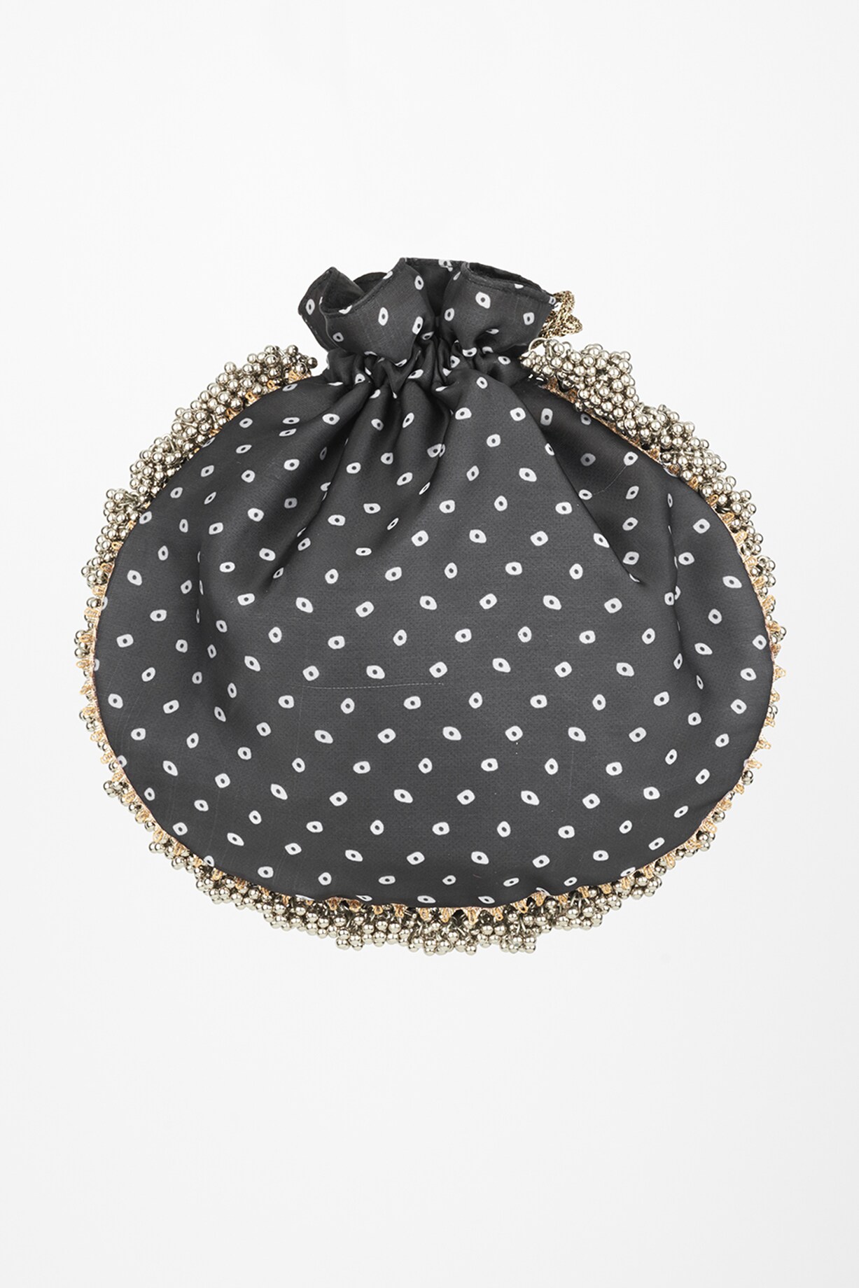 Black Embellished Potli by 5 Elements at Pernia's Pop Up Shop 2025