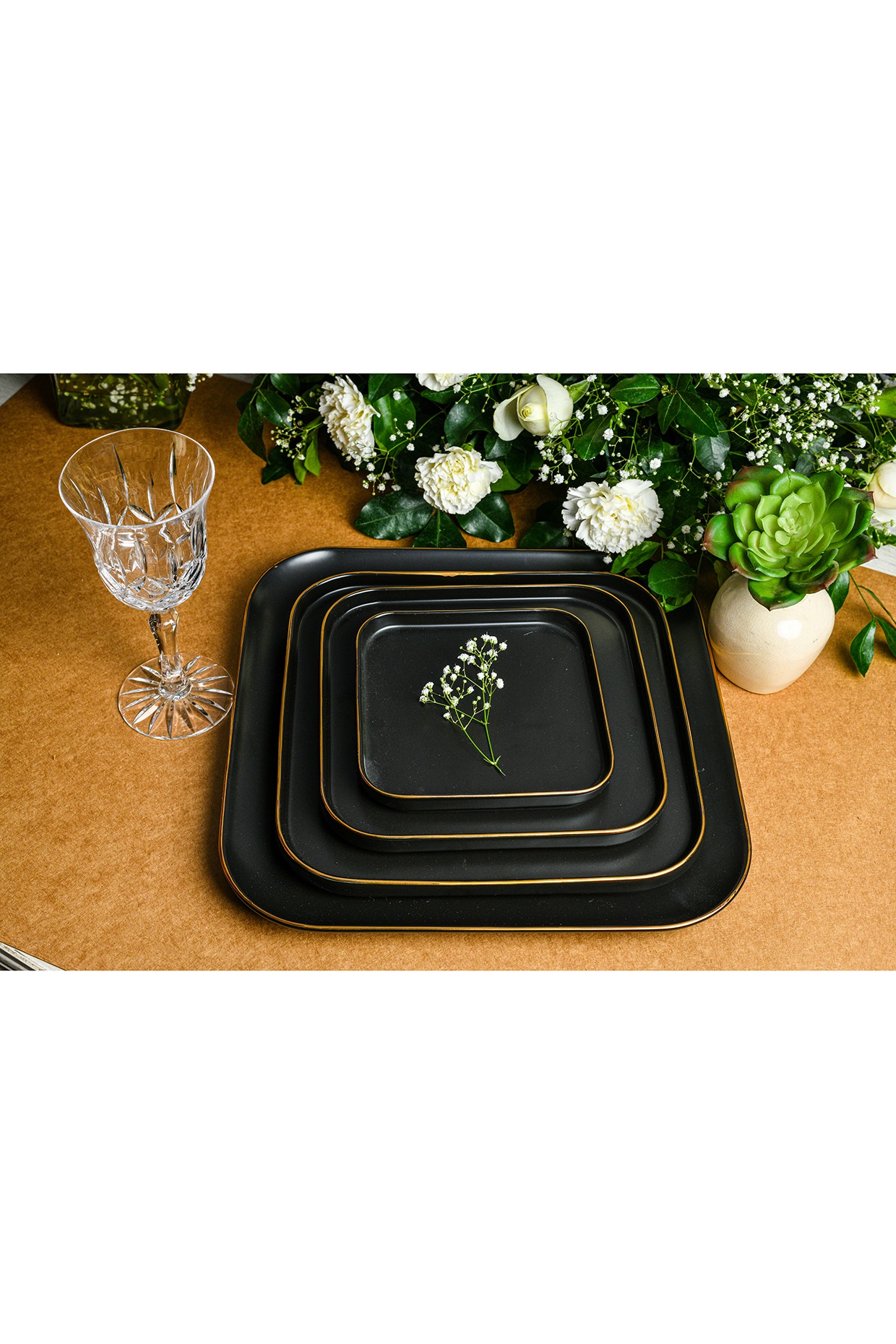 Matt Black Ceramic Square Platter by Home Struck at Pernia's Pop Up ...