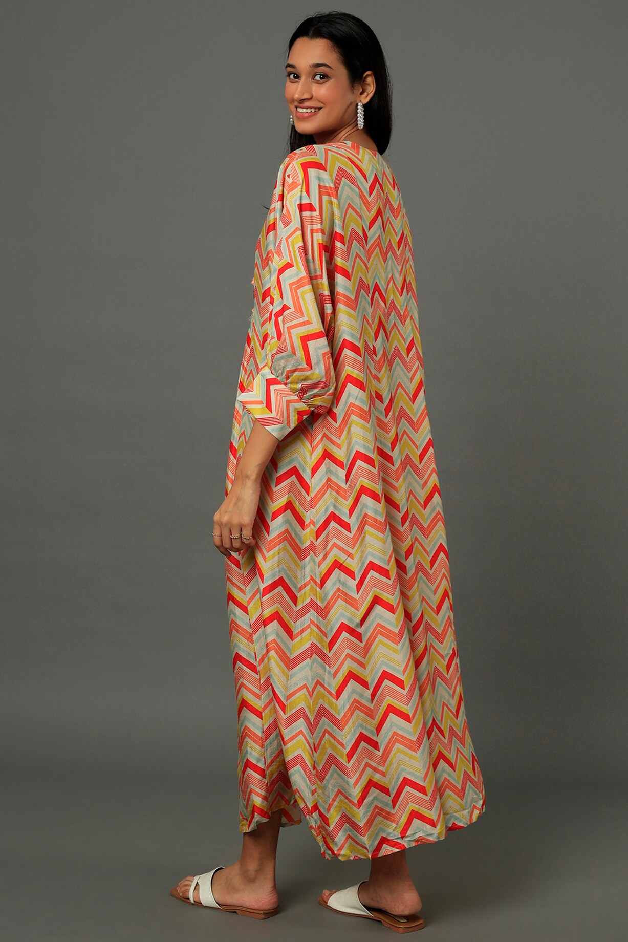Multi Coloured Crepe Maxi Dress by Archana Shah at Pernia's Pop Up Shop ...