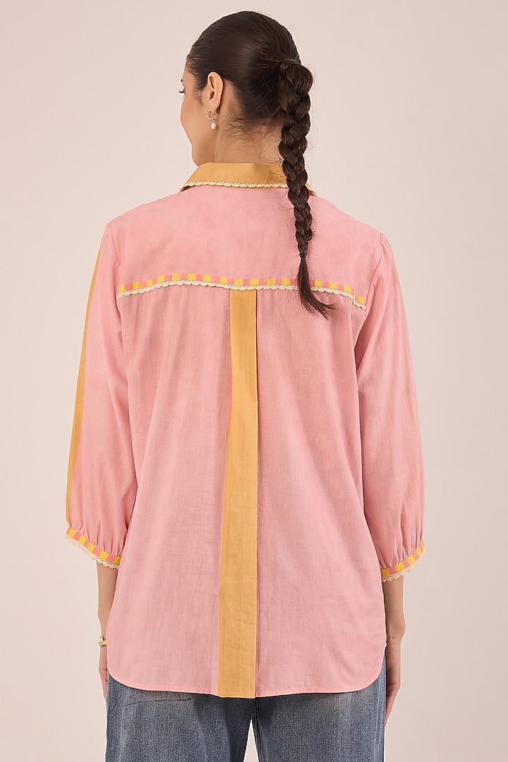 Orange Cotton Scenic Printed Shirt by Shivani Bhargava at Pernia's Pop ...