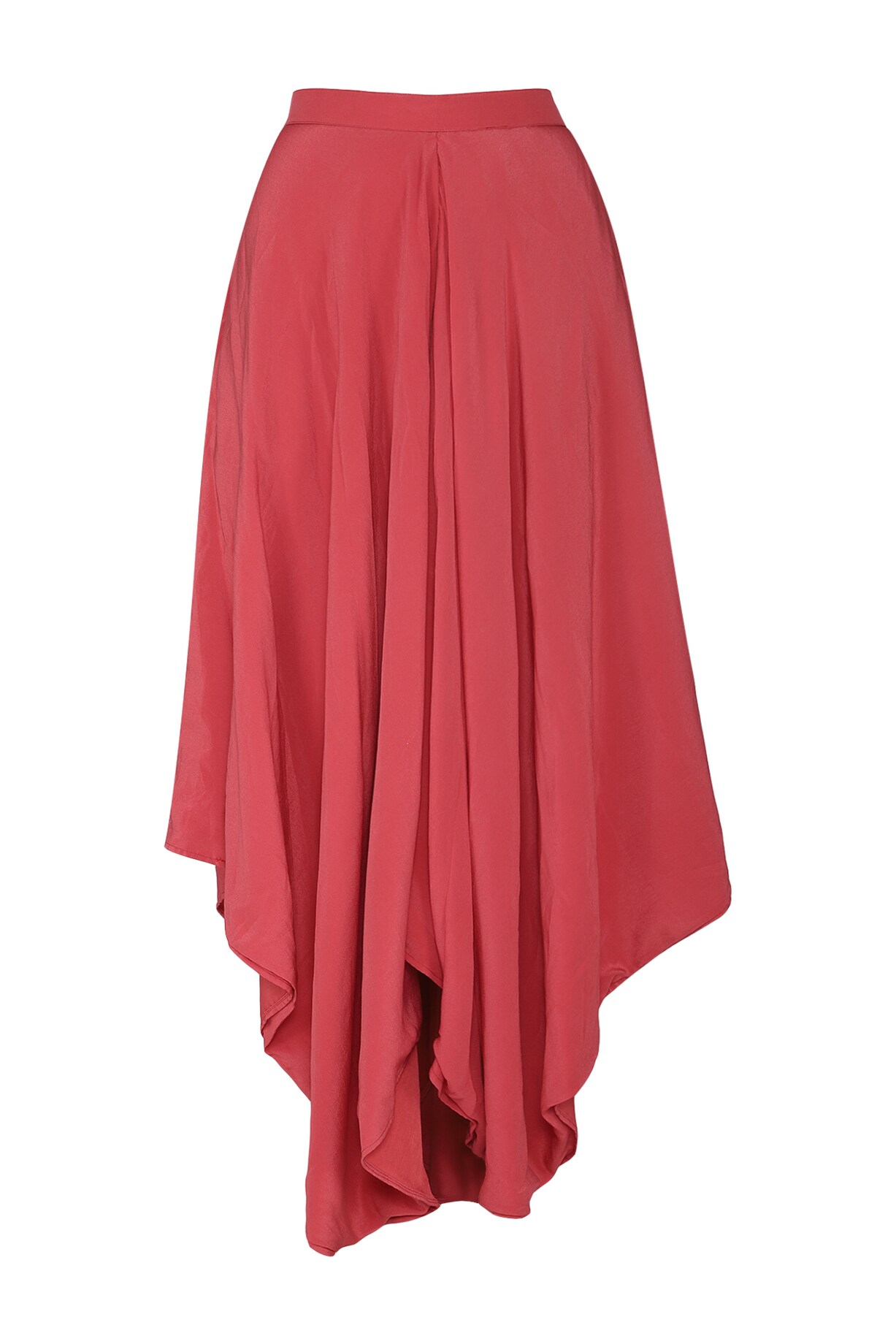 Carrot red embroidered cape with blouse and pants available only at ...