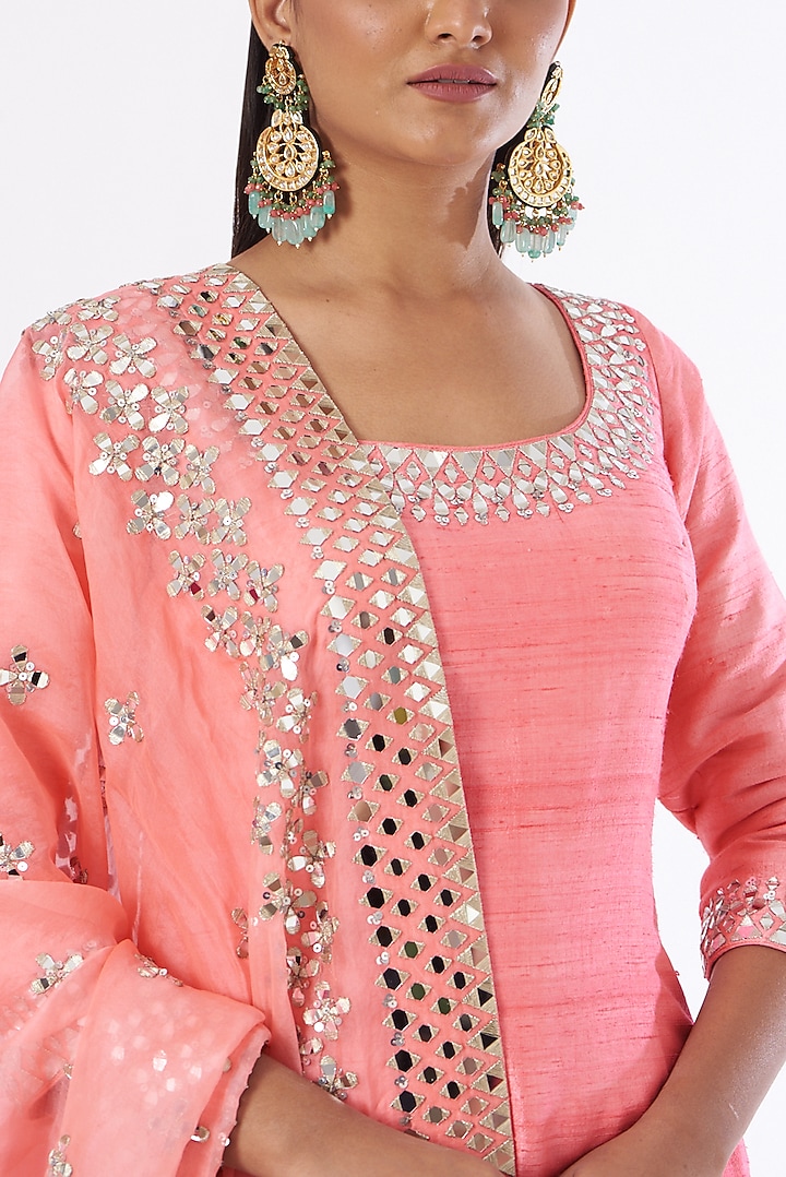 Pink Embellished Sharara Set Design by Abhinav Mishra at Pernia's Pop ...