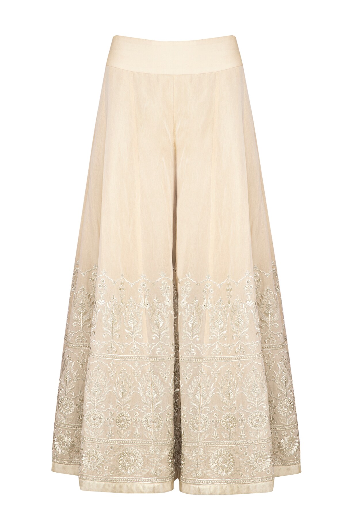 Earthen Beige Embroidered Sharara Set Design by Aashima Behl at Pernia ...