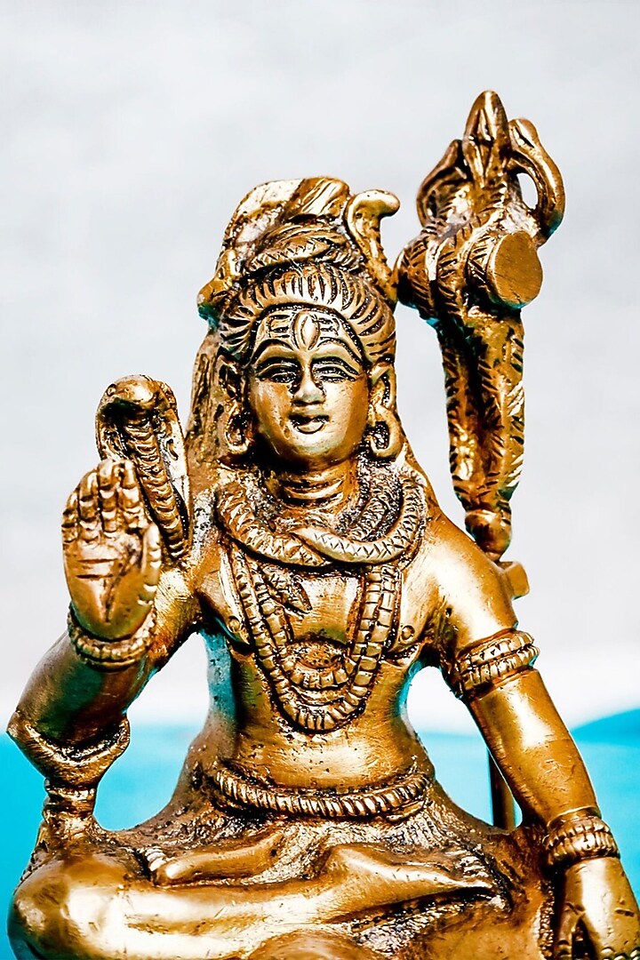 Gold Brass Lord Shiva Idol by The Advitya at Pernia's Pop Up Shop 2026