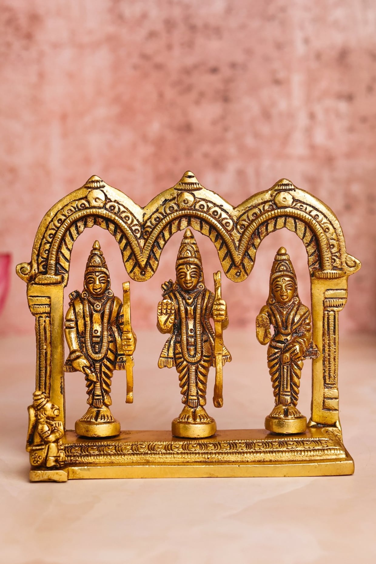 Gold Brass Lord Ram Darbar Idol by The Advitya at Pernia's Pop Up Shop 2025