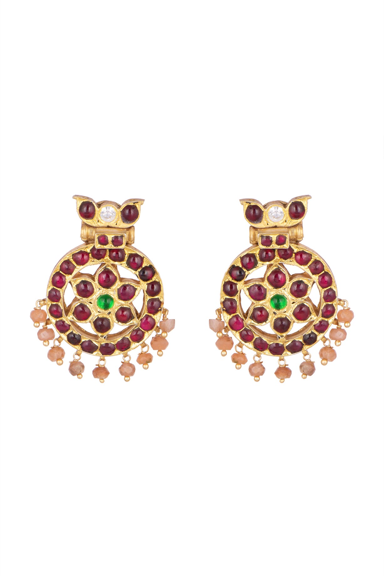 Gold Plated Semi-Precious, Precious Pearls & Stones Earrings by Aaharya at Pernia's Pop Up Shop 2025