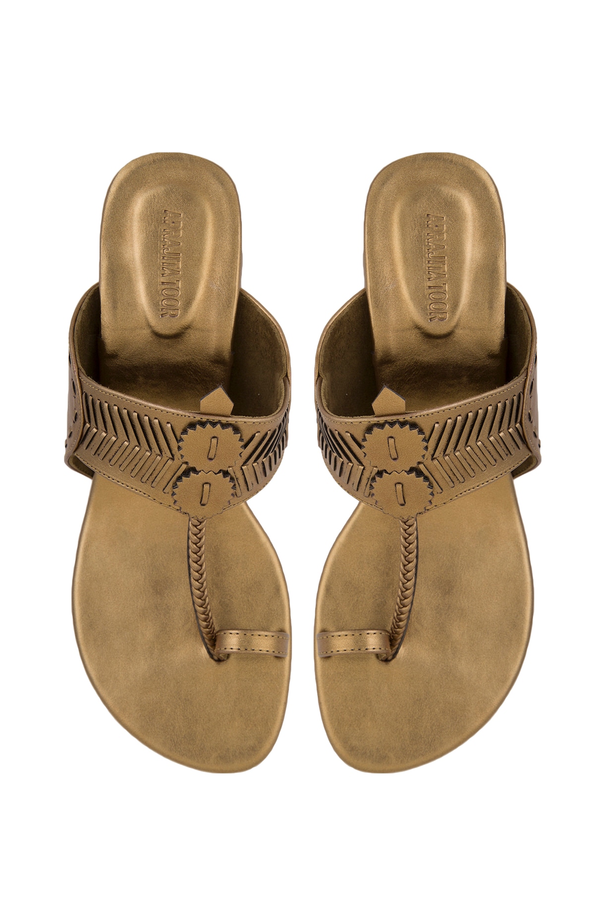 Copper Handcrafted Box Heels Design by Aprajita Toor at Pernia's Pop Up ...