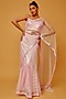 Baby Pink Net Kalidar Saree Set Design by Anita kanwal studio at Pernia ...