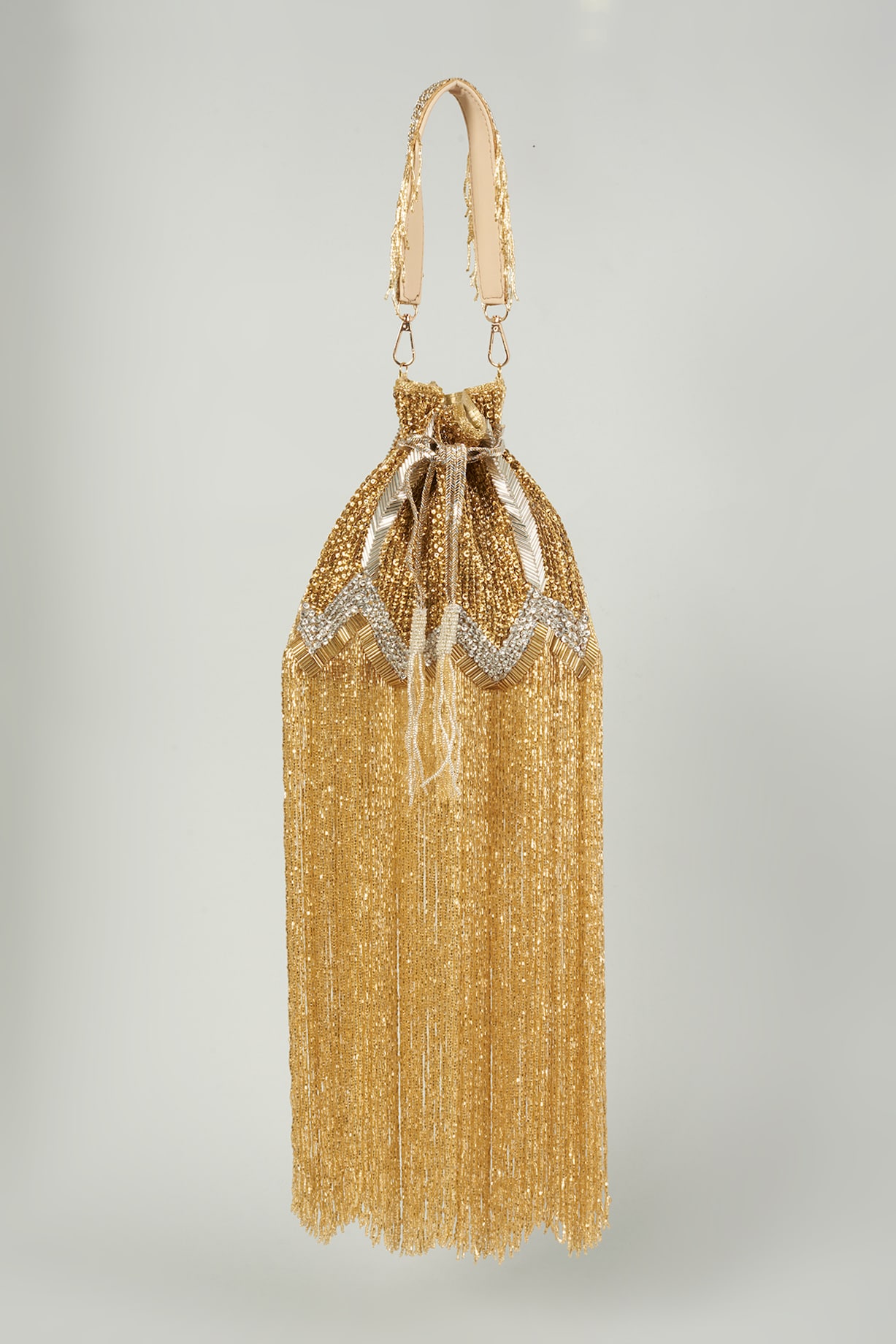 Gold Tasseled Potli by Aloha by PS at Pernia's Pop Up Shop 2025