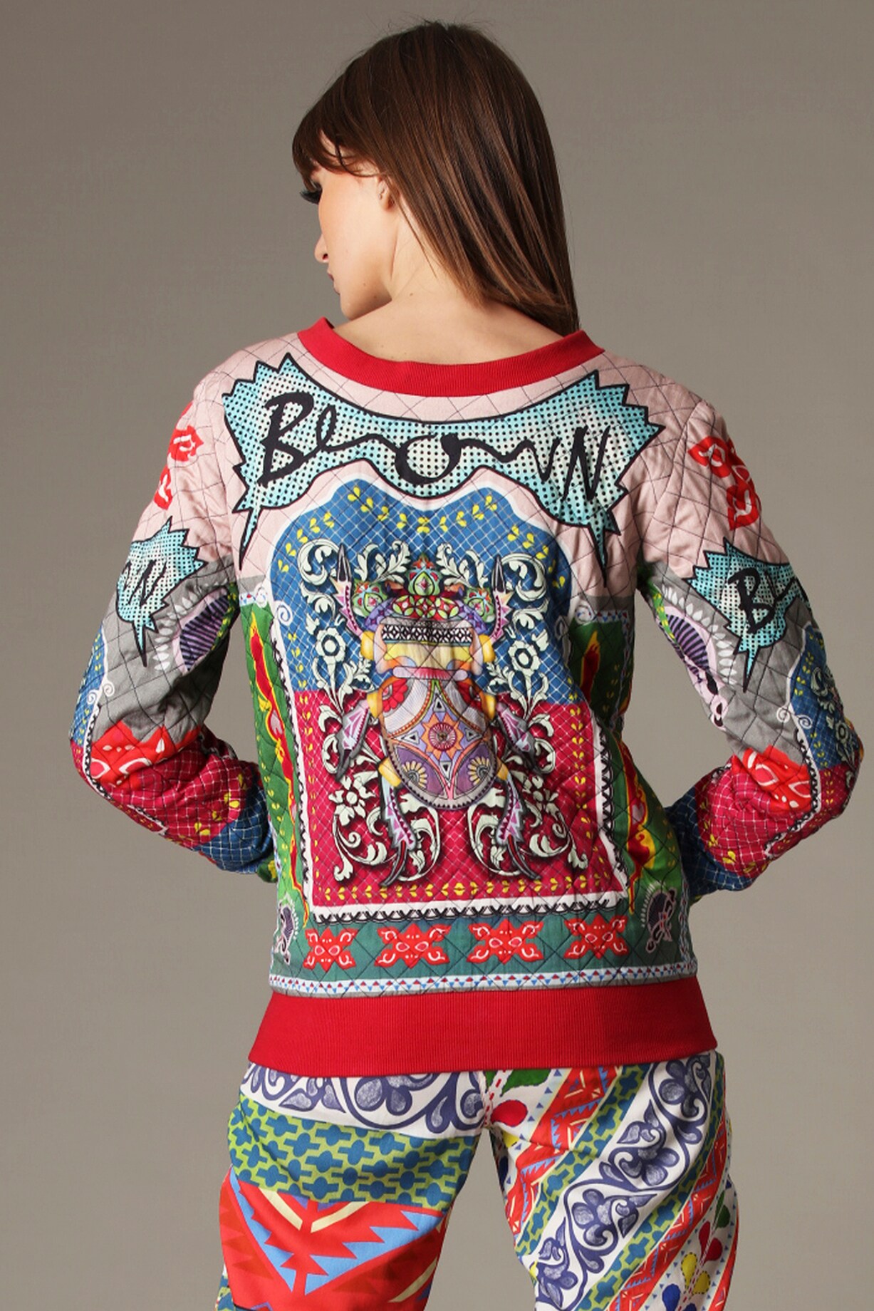 Multi-Colored Folk Printed Jacket by Alpona Designs at Pernia's Pop Up ...