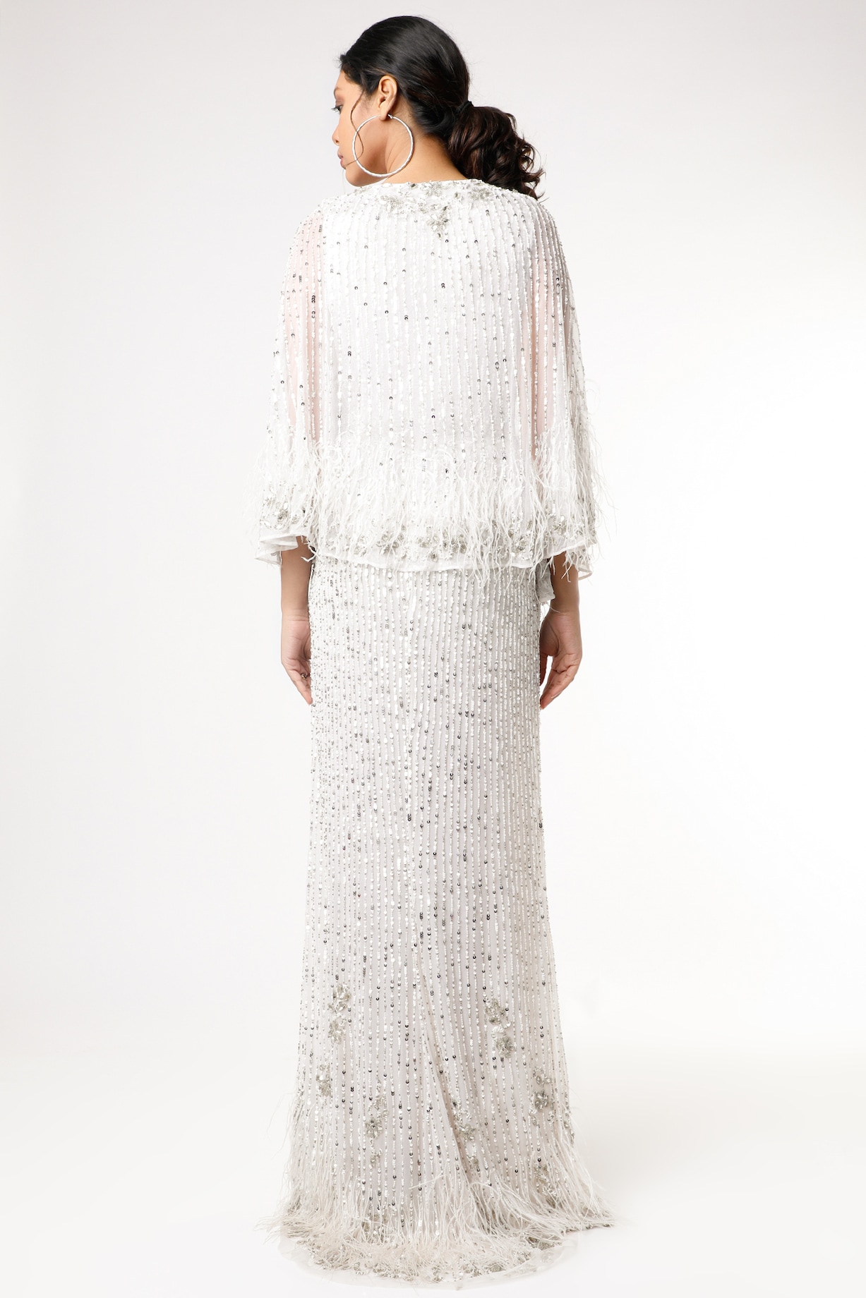 Ivory Sequins Embroidered Gown by Ambrosia at Pernia's Pop Up Shop 2025