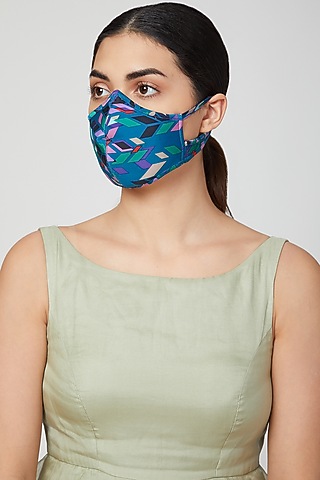 Cobalt Blue Breathable Mask by AMIT GT at Pernia's Pop Up Shop 2026