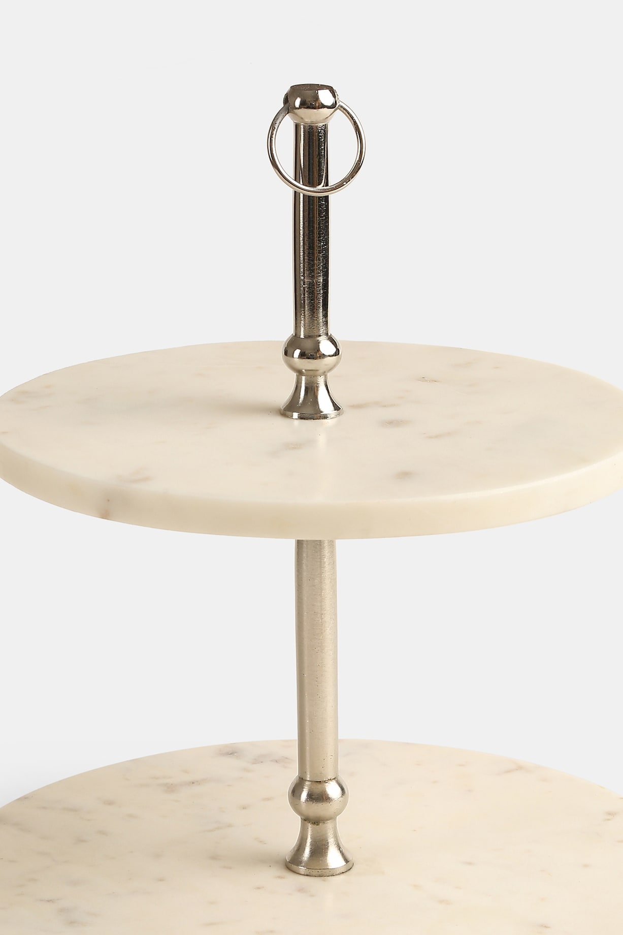 White & Silver Marble Two Tier Cake Stand by Amoliconcepts at Pernia's ...