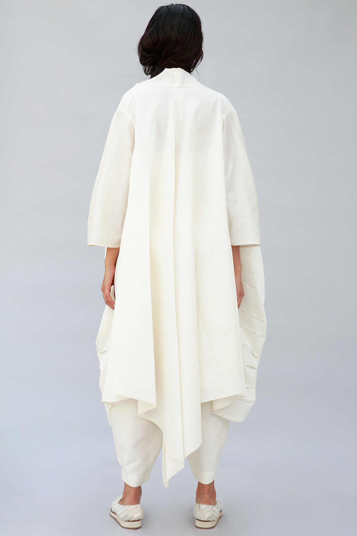 Ivory Overlay With Gathers by Antar Agni at Pernia's Pop Up Shop 2024