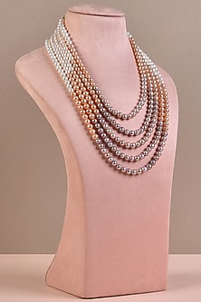 Multi-Colored Pearl Layered Necklace by Anaash at Pernia's Pop Up Shop 2026