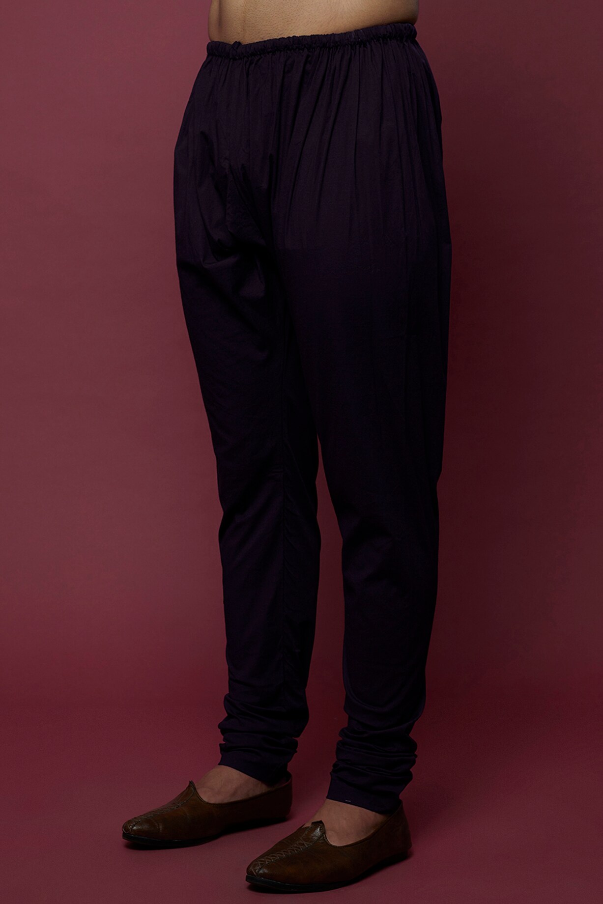 Purple Asymmetric Kurta Set With Nehru Jacket by Aces by Arjun Agarwal ...