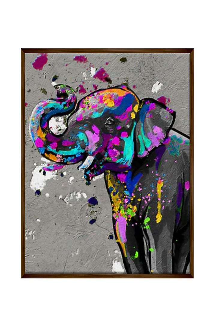 Multi-Colored Canvas & Wood Wall Painting by The Art House at Pernia's ...