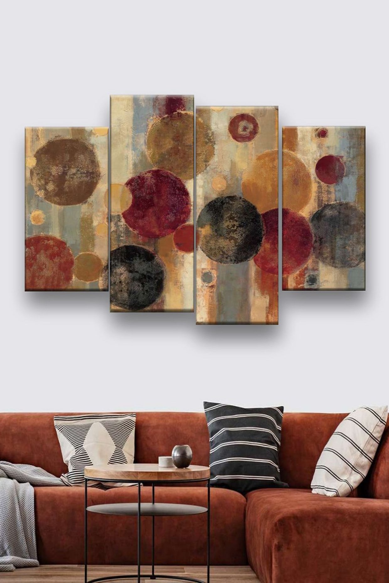 Multi-Colored Canvas & Wood Wall Painting by The Art House at Pernia's ...
