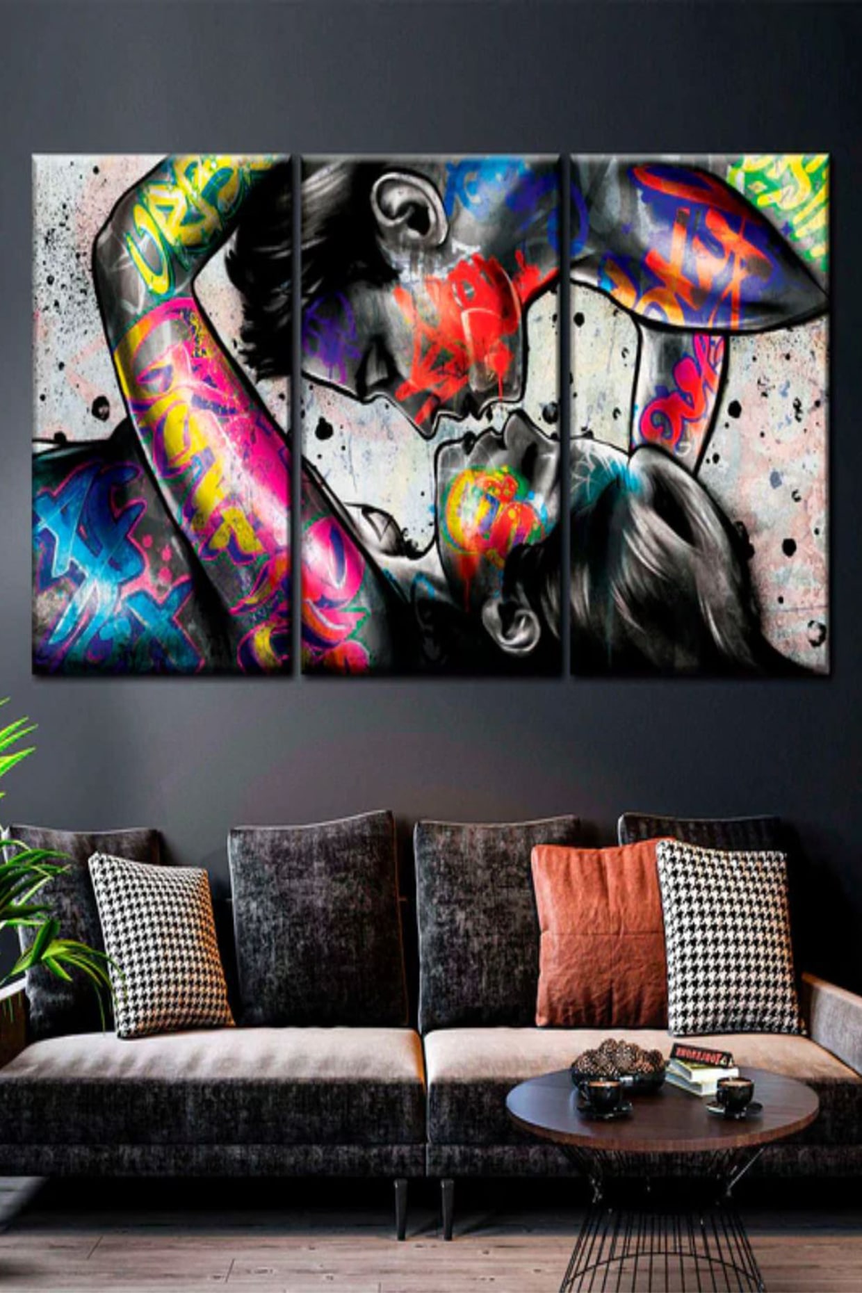 Multi-Colored Canvas & Wood Wall Painting by The Art House at Pernia's ...