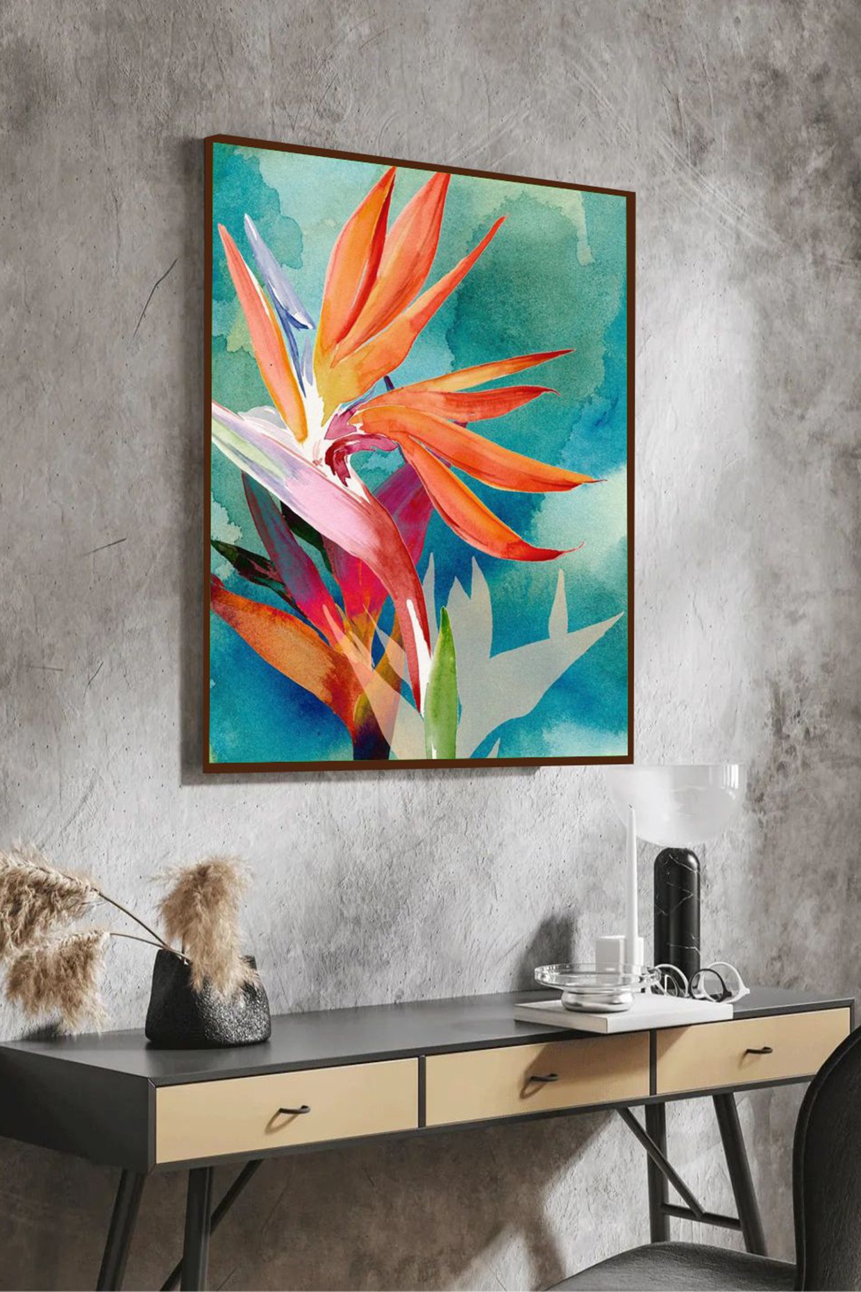 Multi-Colored Canvas & Wood Wall Painting by The Art House at Pernia's ...