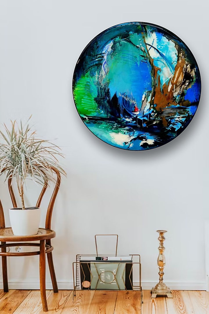 Multi-Colored Canvas & Wood Wall Painting by The Art House at Pernia's ...