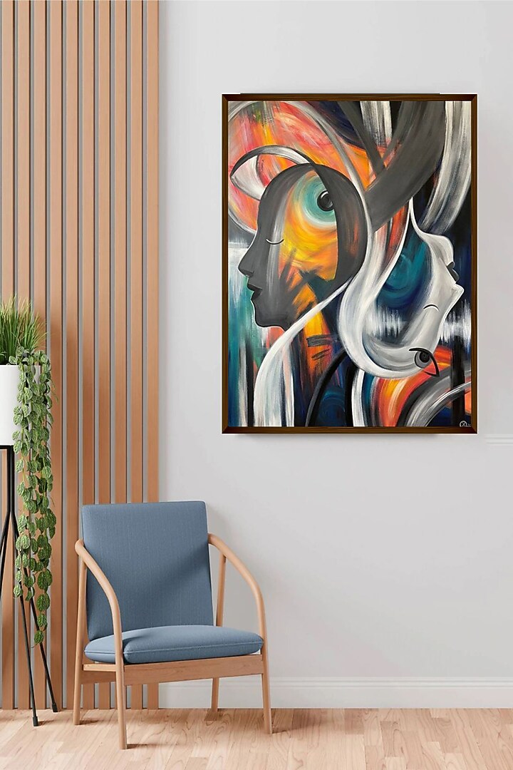 Multi-Colored Canvas & Wood Wall Painting by The Art House at Pernia's ...