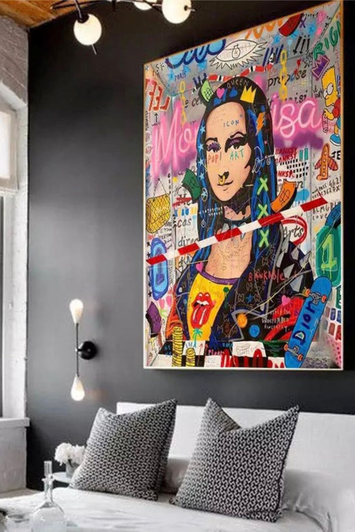 Multi-Colored Canvas & Wood Wall Painting by The Art House at Pernia's ...