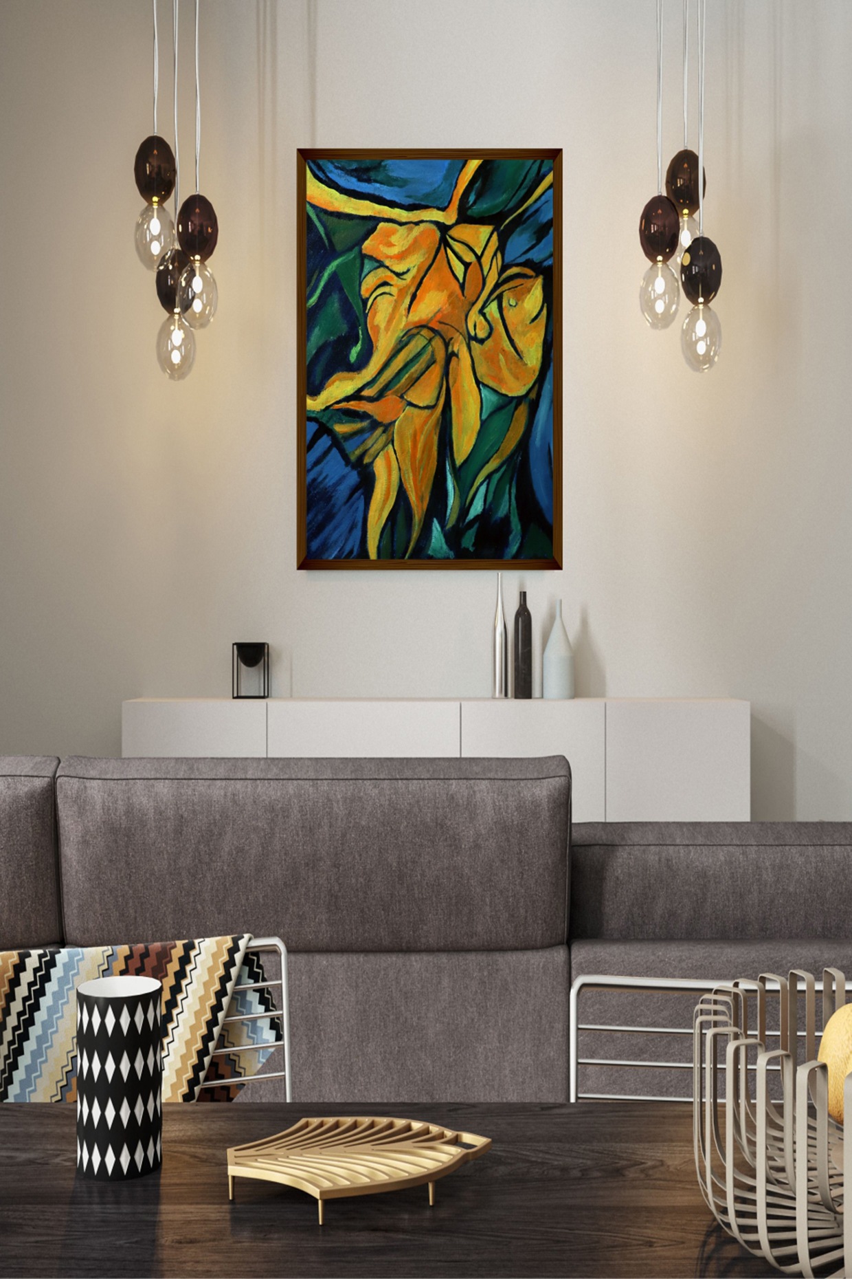 Multi-Coloured Canvas Wall Painting by The Art House at Pernia's Pop Up ...