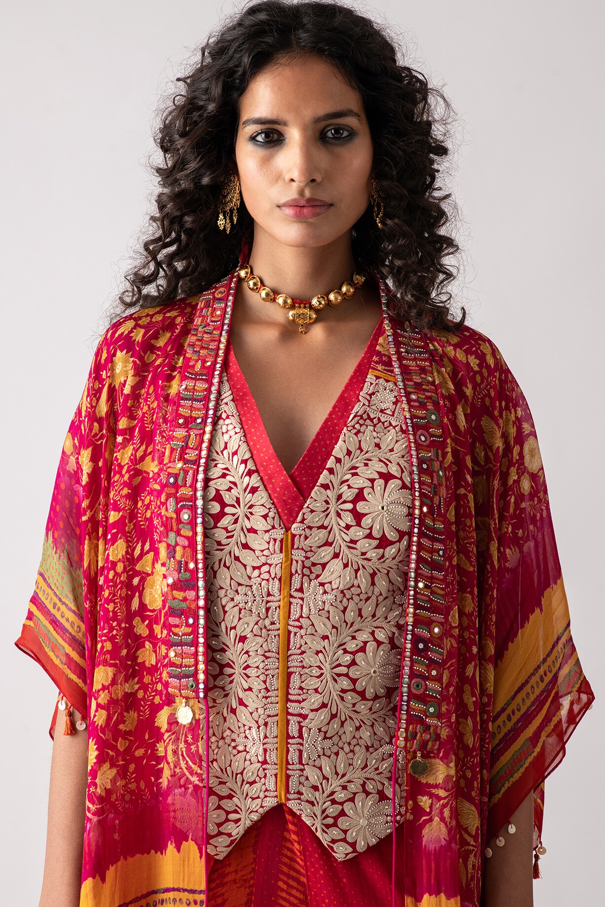 Pink & Red Violet Jacket Set by ASEEM KAPOOR at Pernia's Pop Up Shop 2025