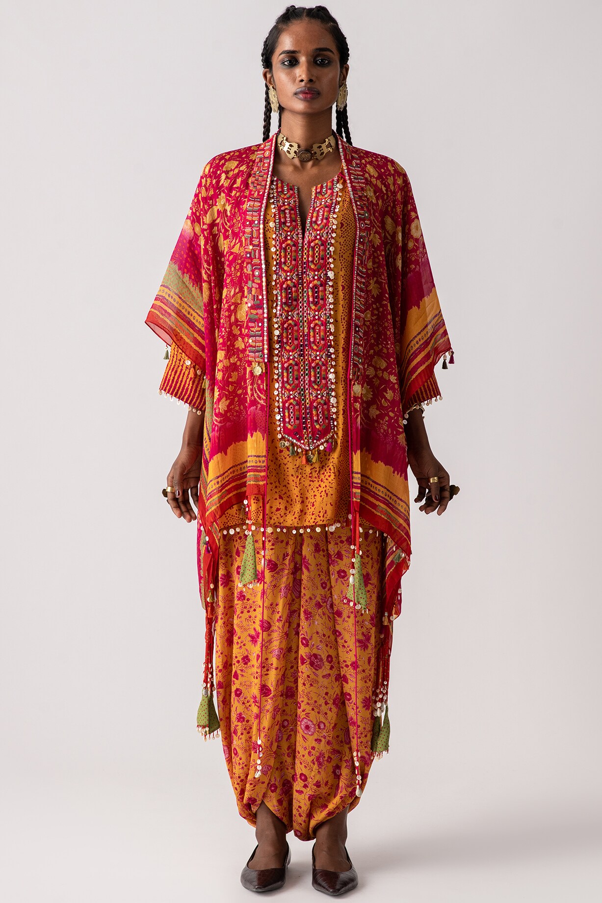 Red Violet Floral Printed Jacket by ASEEM KAPOOR at Pernia's Pop Up ...