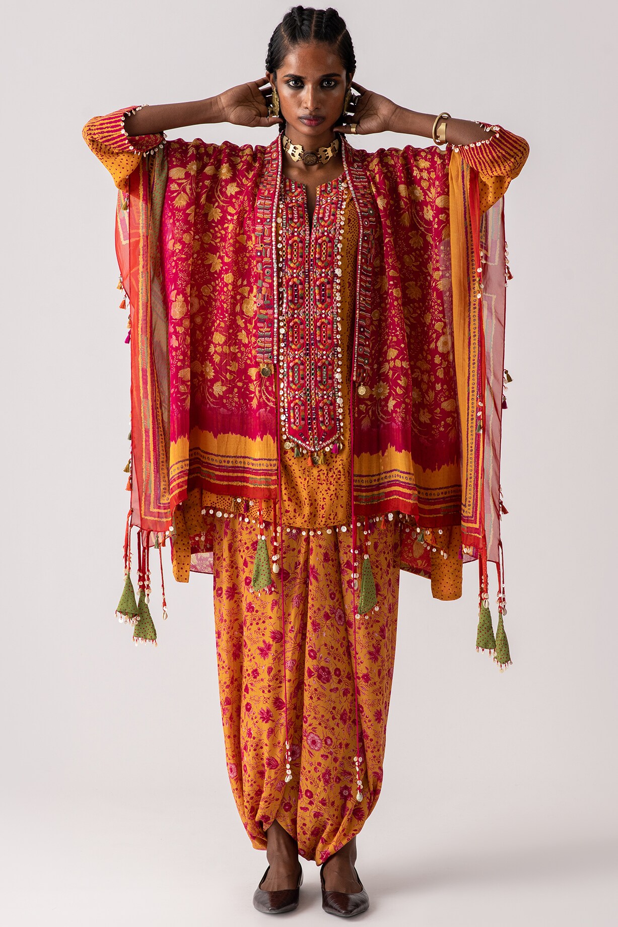 Red Violet Floral Printed Jacket by ASEEM KAPOOR at Pernia's Pop Up ...