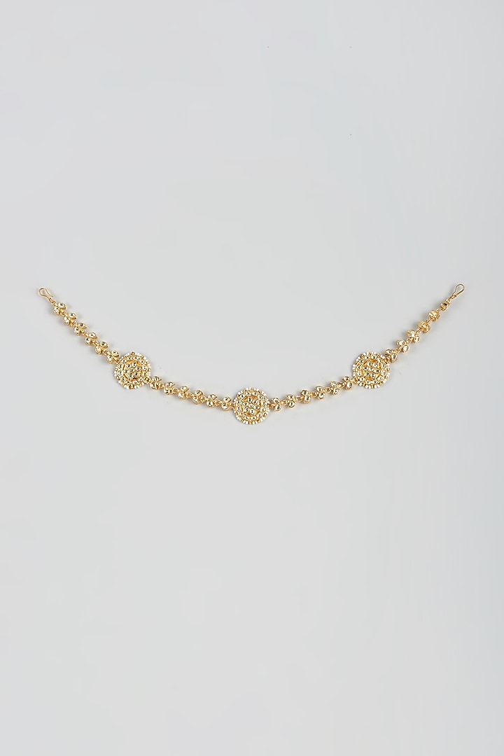 Gold Finish Yellow Kundan Polki Sheeshphool Design by ASHNEE at Pernia ...