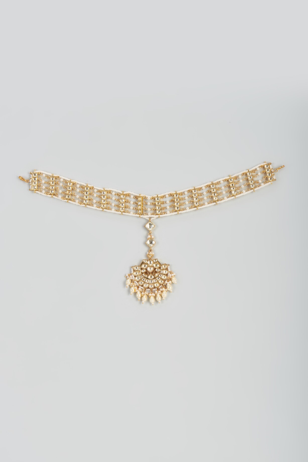 Gold Finish Kundan Polki Sheeshphool by ASHNEE at Pernia's Pop Up Shop 2026