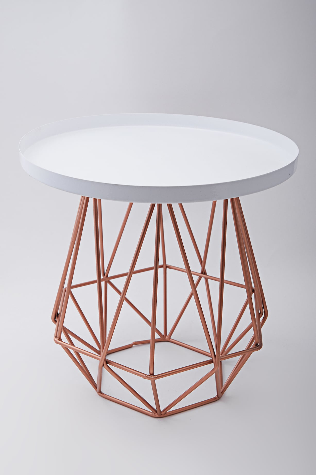 White & Gold Hexagonal Wired Cake Stand by Assemblage at Pernia's Pop Up Shop 2025