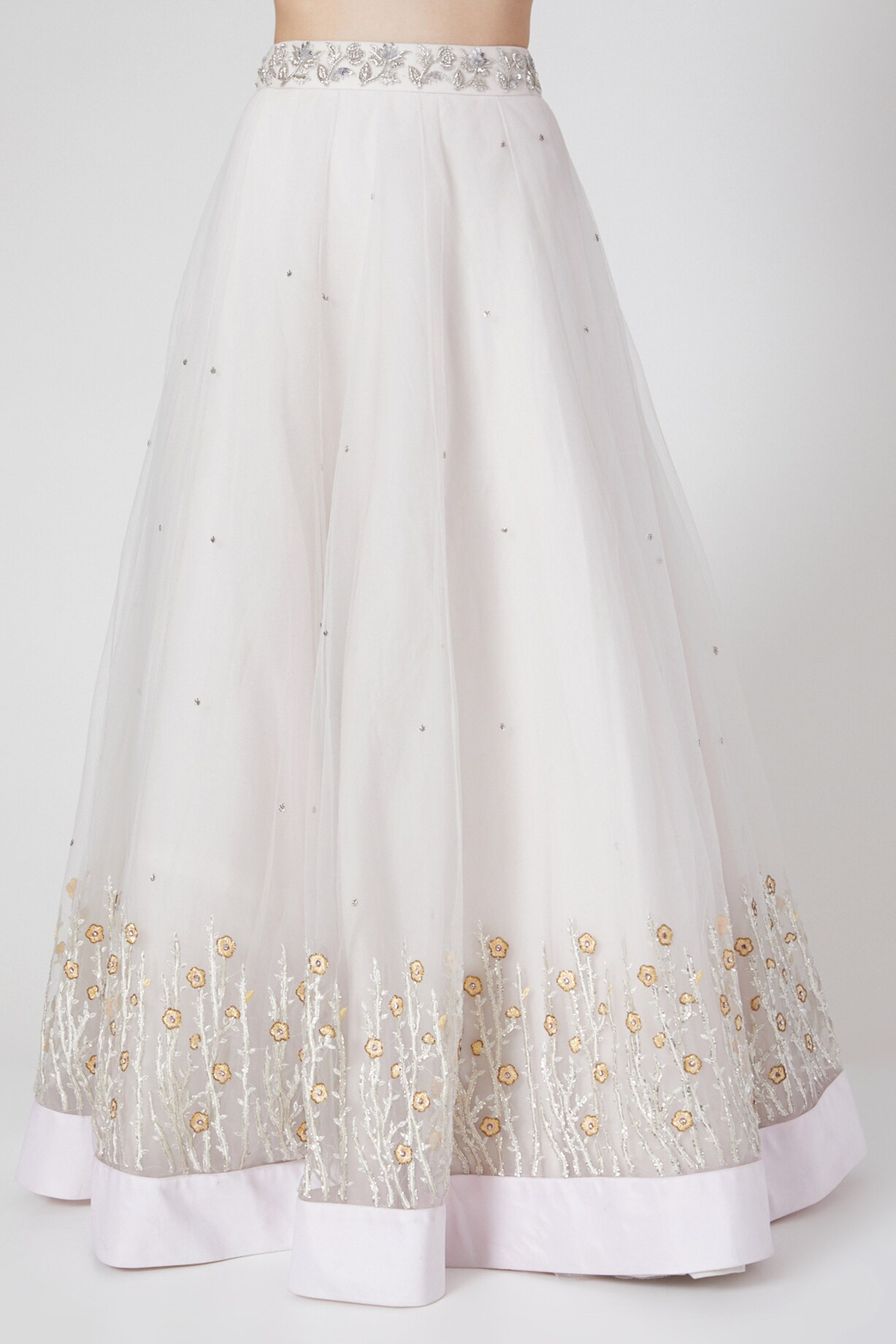 Peach Pink Embroidered Wedding Lehenga Set by Architha Narayanam at ...