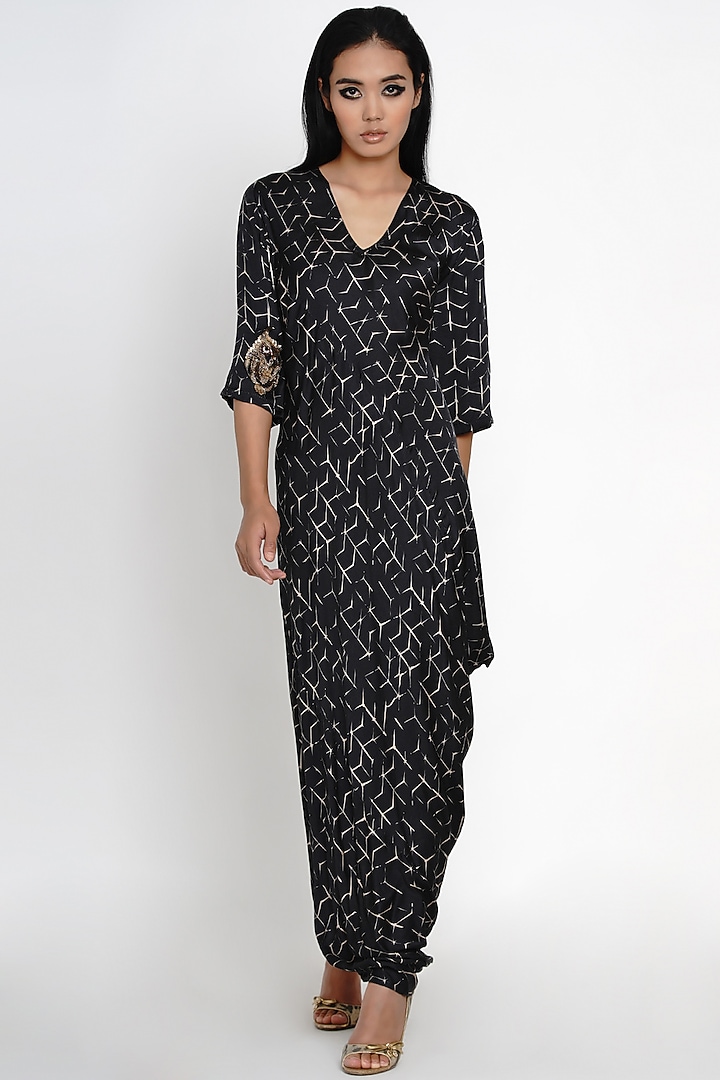 Black Modal Dress by Angry Owl at Pernia's Pop Up Shop 2024