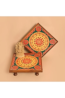 Yellow & Green Mandala Art Bajot Design by BambaiSe at Pernia's Pop Up ...