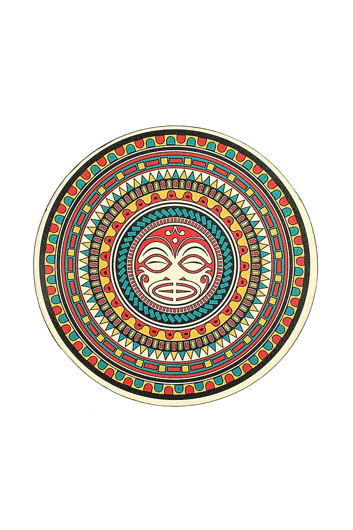 Multi-Colored Laminated MDF Maori Mandala Round Coaster (Set Of 4) by ...