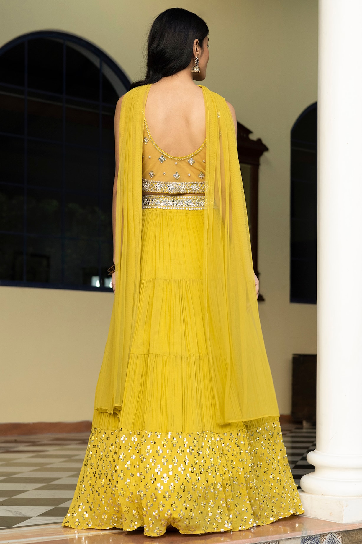 Tuscany Yellow Embroidered Lehenga Set by Basanti - Kapde aur Koffee at ...