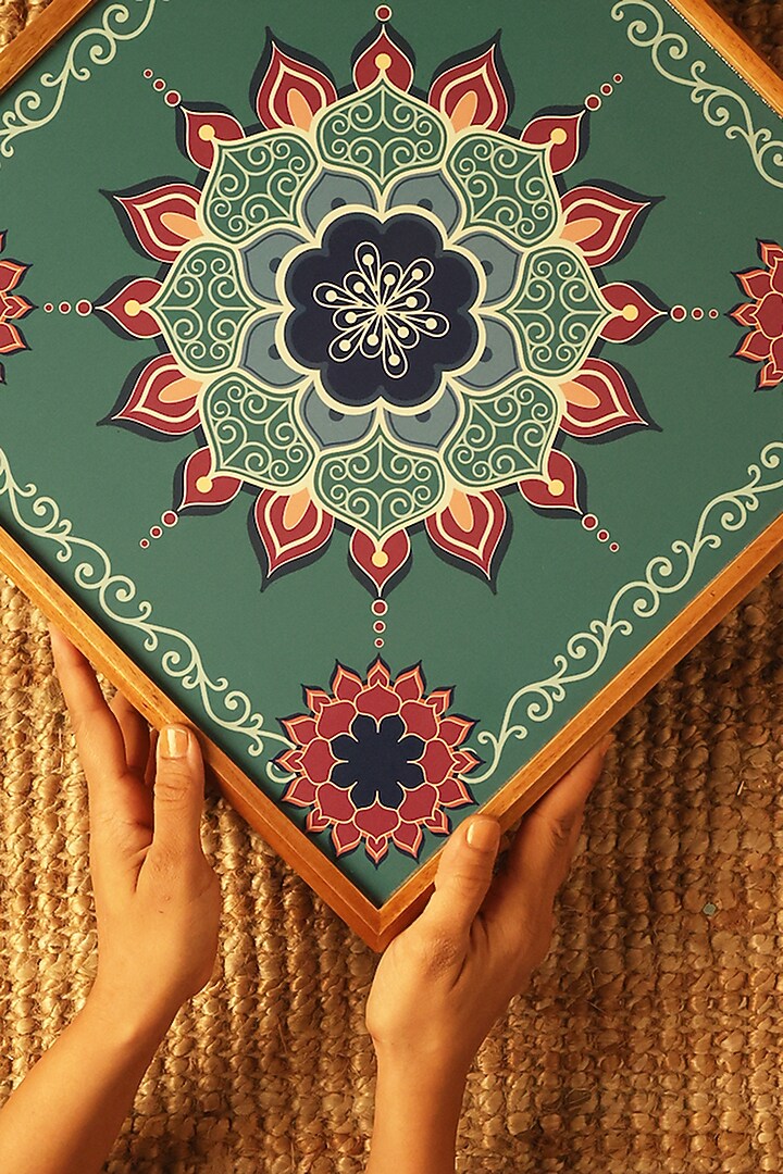 Aquamarine Mandala Art Bajot by BambaiSe at Pernia's Pop Up Shop 2026