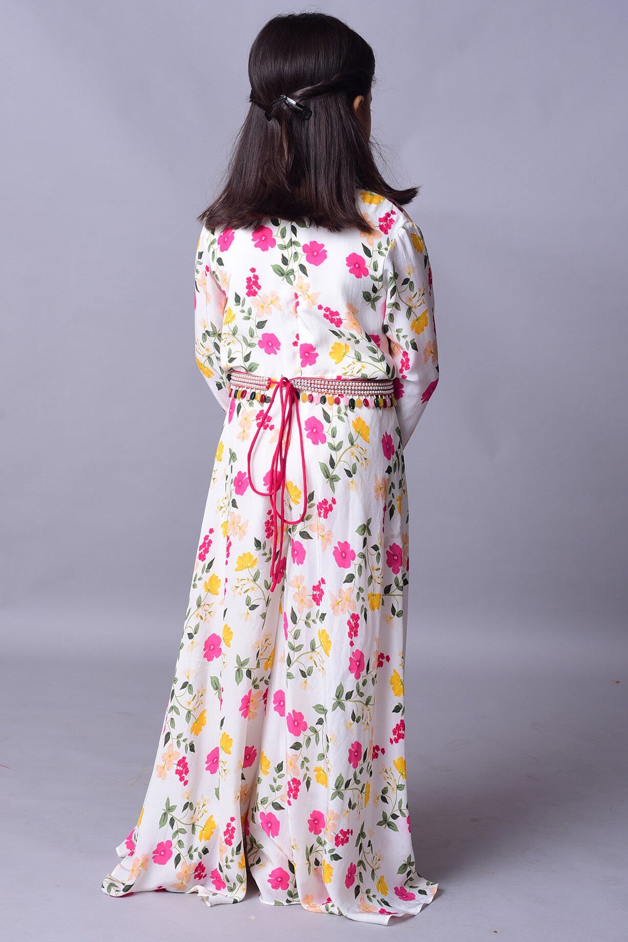 Ivory Printed Jumpsuit For Girls by Ba Ba Baby clothing co. at Pernia's ...