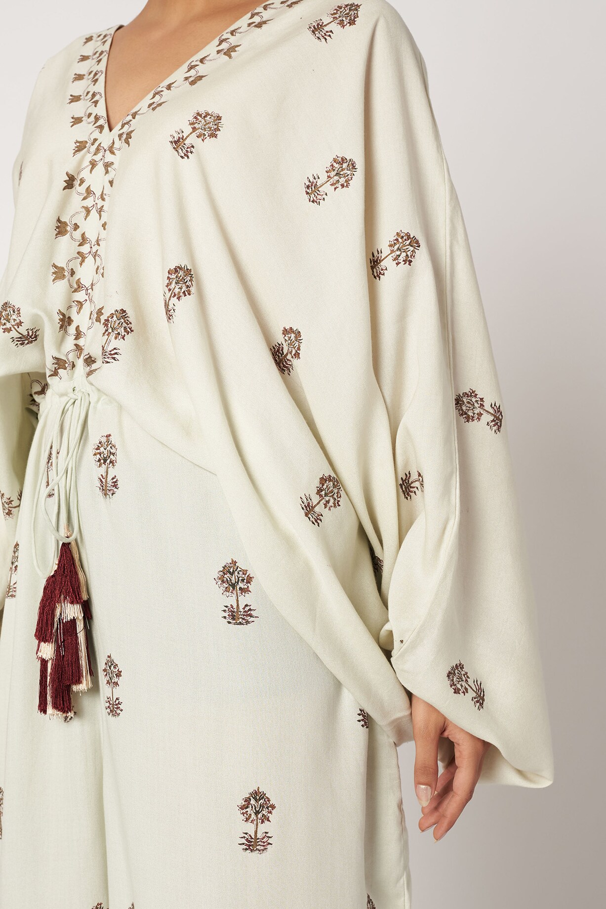 Mint Blue Hand Block Printed Jumpsuit by Bohame at Pernia's Pop Up Shop ...