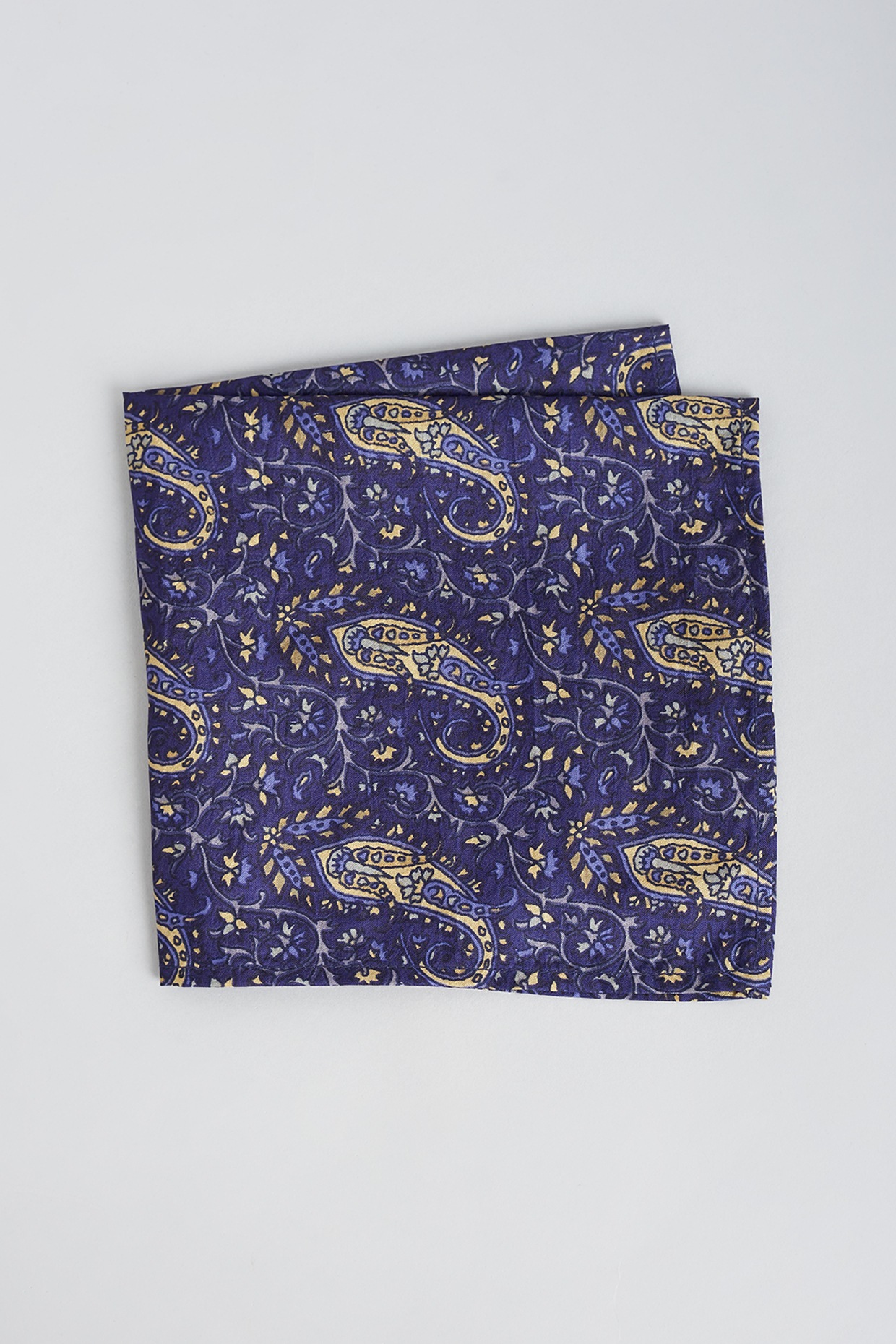 Navy Blue Printed Pocket Square by Bubber Couture at Pernia's Pop Up ...