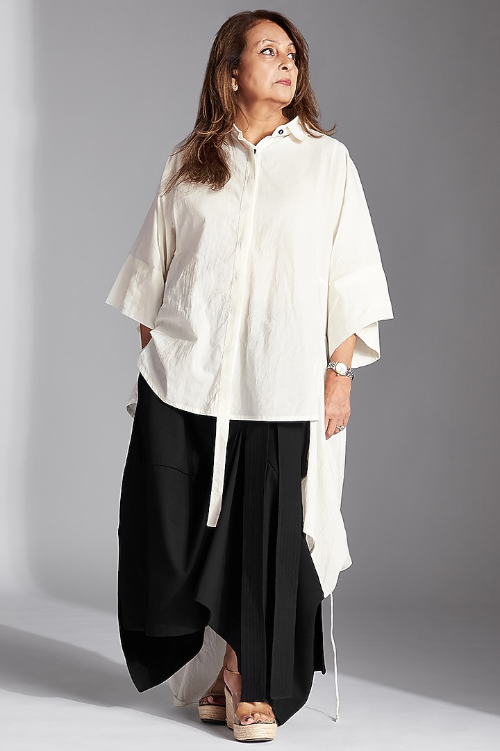 White Organic Cotton Shirt by Chola at Pernia's Pop Up Shop 2026