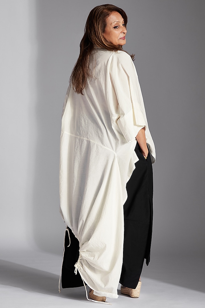 White Organic Cotton Shirt by Chola at Pernia's Pop Up Shop 2026