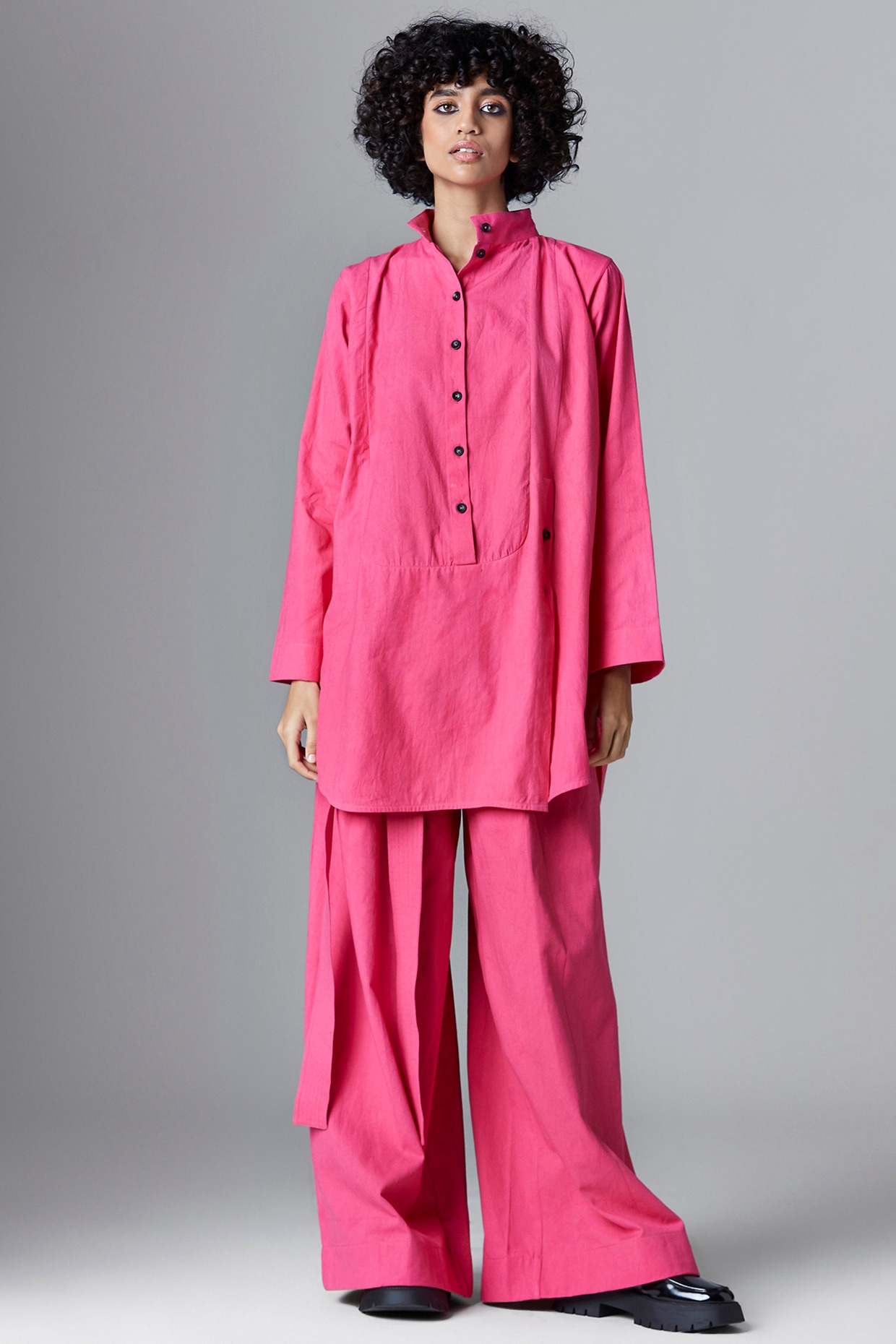 Pink Cotton Shirt by Chola at Pernia's Pop Up Shop 2025