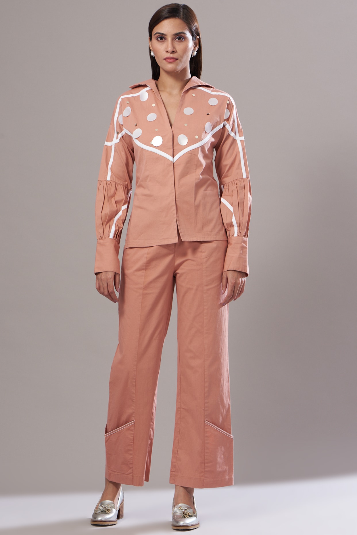 Blush Pink Poplin Co-Ord Set by Cin Cin at Pernia's Pop Up Shop 2025